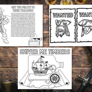 Pirate Activity Printables for Kids | Printable Activity Sheets ...