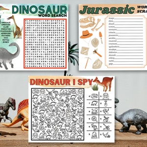 Dinosaur Printable for Kids | Printable Activity Sheets | Dinosaur Word ...