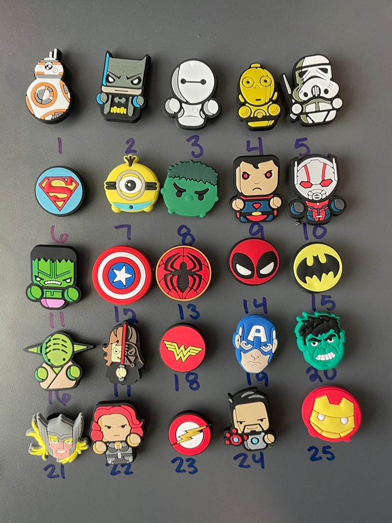 CHARACTER JIBBITZ SET 2 - Etsy