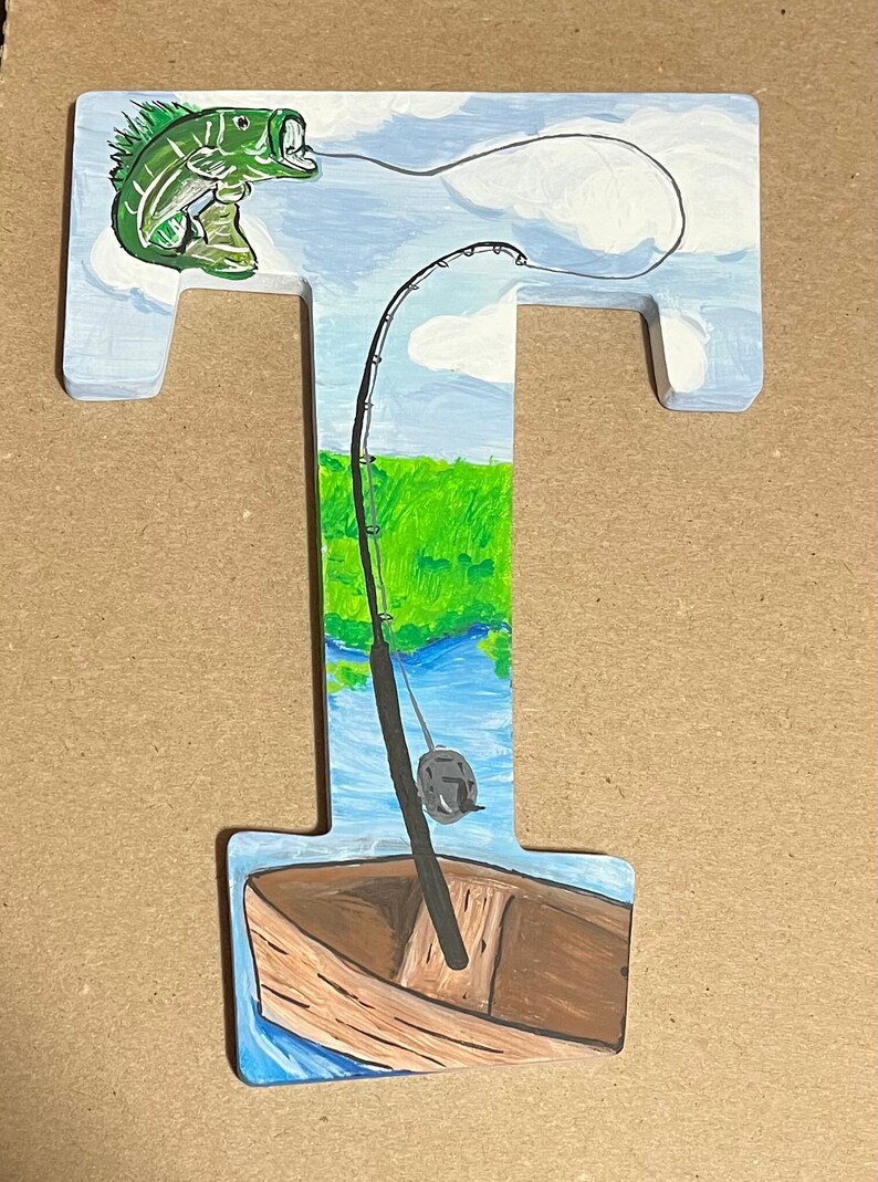 Custom Hand Painted Letter - Etsy