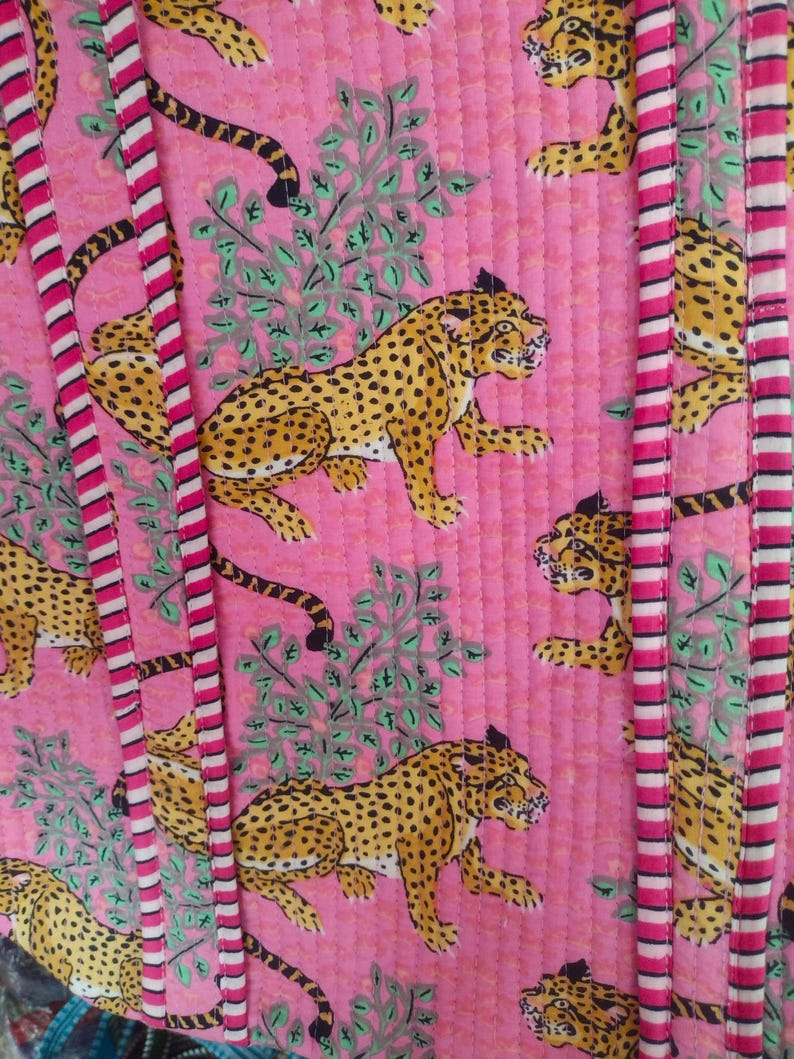 Indian Tibetan Tiger Print Tote Bag, Handle Bag, Comfortable Book Bag ...