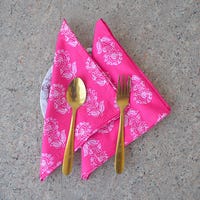 Hot Pink Napkins - Etsy