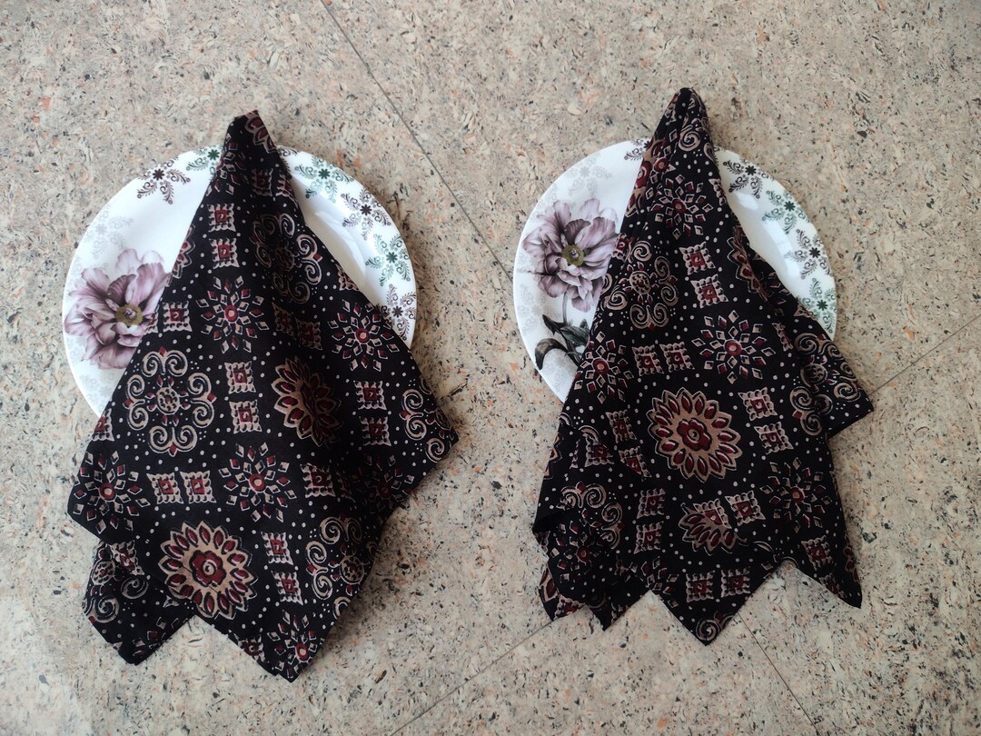 Handblock 100% Cotton Napkin Washable Napkins Casual Wedding Beautiful ...