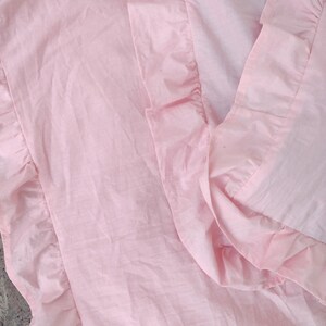Pink Linen Bedding Duvet Cover Set Ruffled Linen Duvet Cover With 2 ...