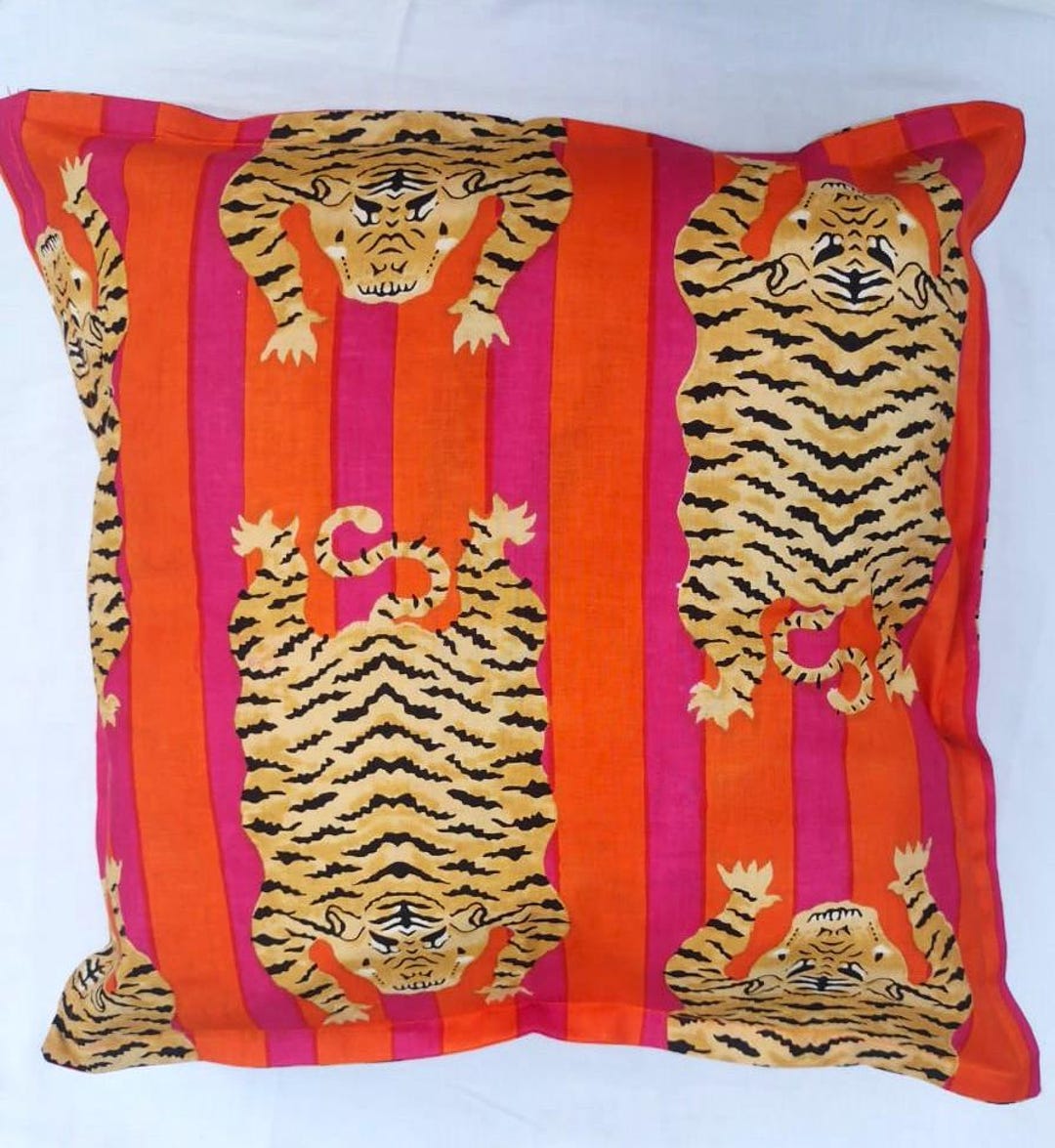 Hand Block Printed Cotton Cushion Cover Set of 2: Boho Chic - Etsy