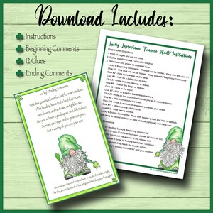 Indoor Lucky Leprechaun Treasure Hunt - Etsy