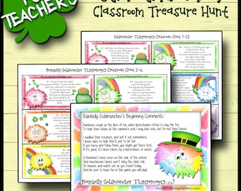 TEACHERS! St. Patrick's Day Treasure Hunt for Classroom - Etsy