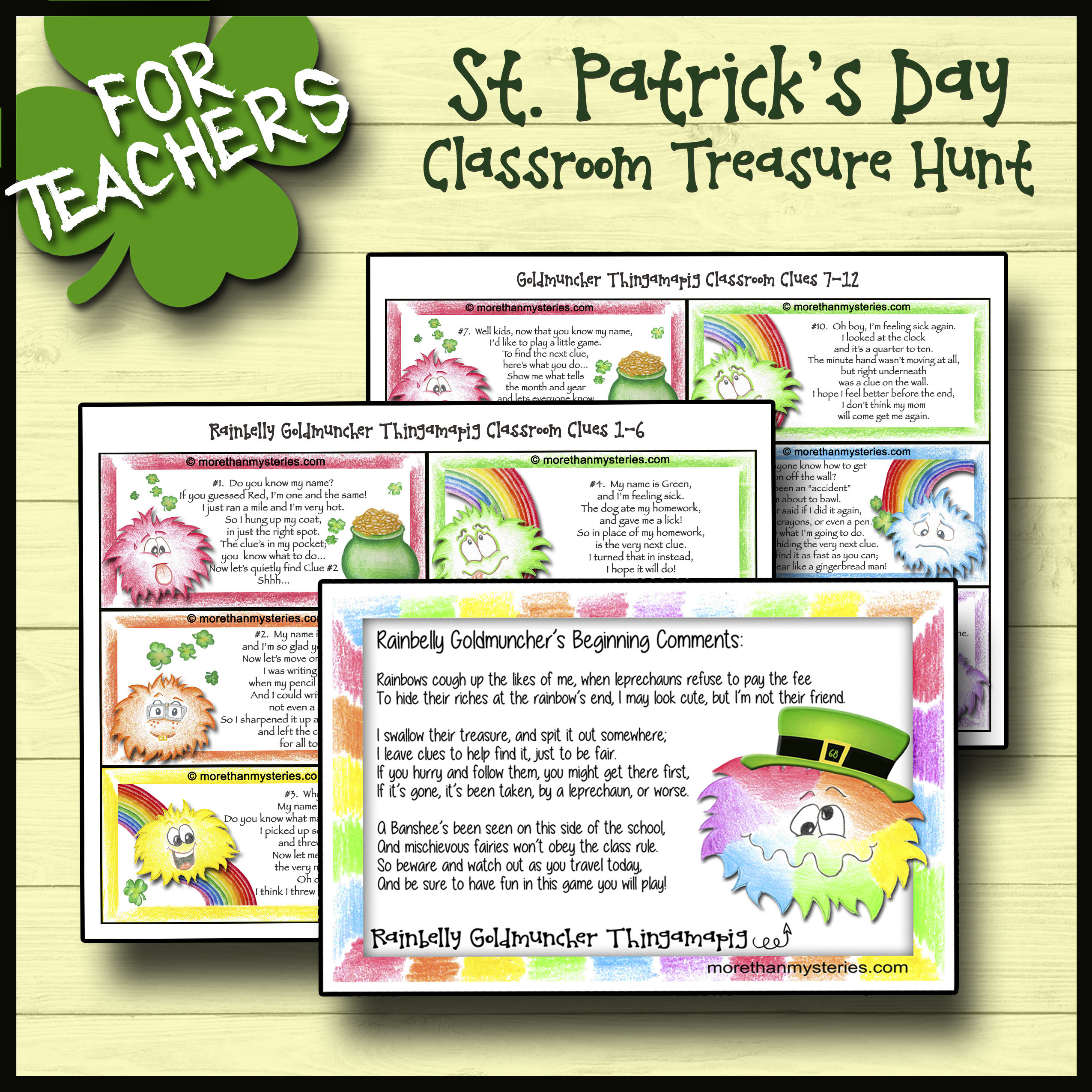 TEACHERS! St. Patrick's Day Treasure Hunt for Classroom - Etsy