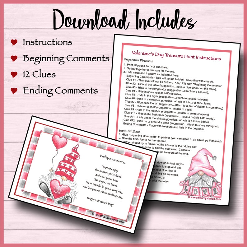 Couples Valentine Treasure Hunt - Etsy