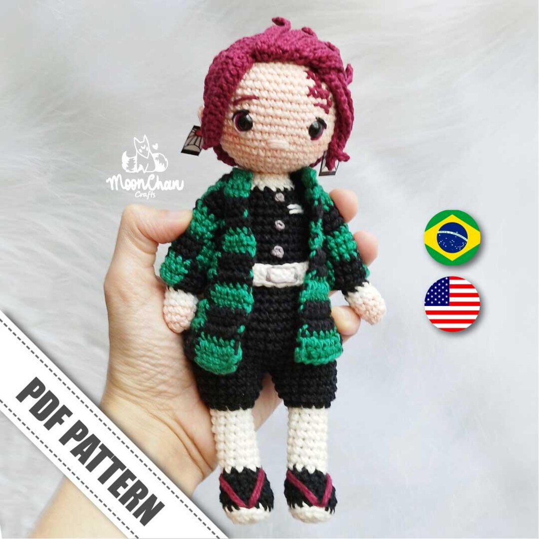 Tanjiro Amigurumi Doll Crochet Pattern - PDF - Etsy