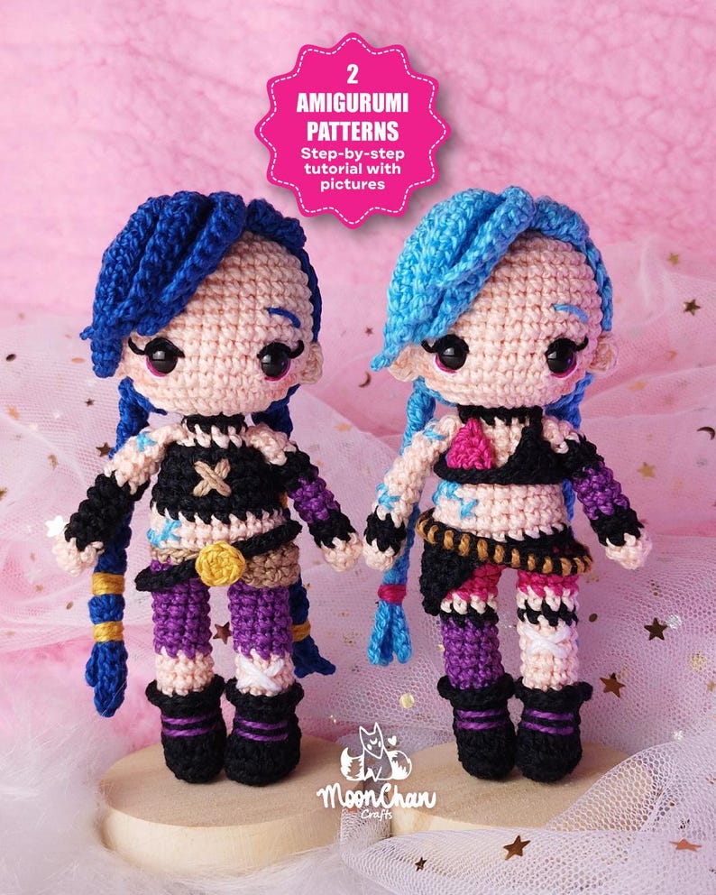 Mini Jinx Amigurumi Doll Crochet Pattern - PDF - Etsy