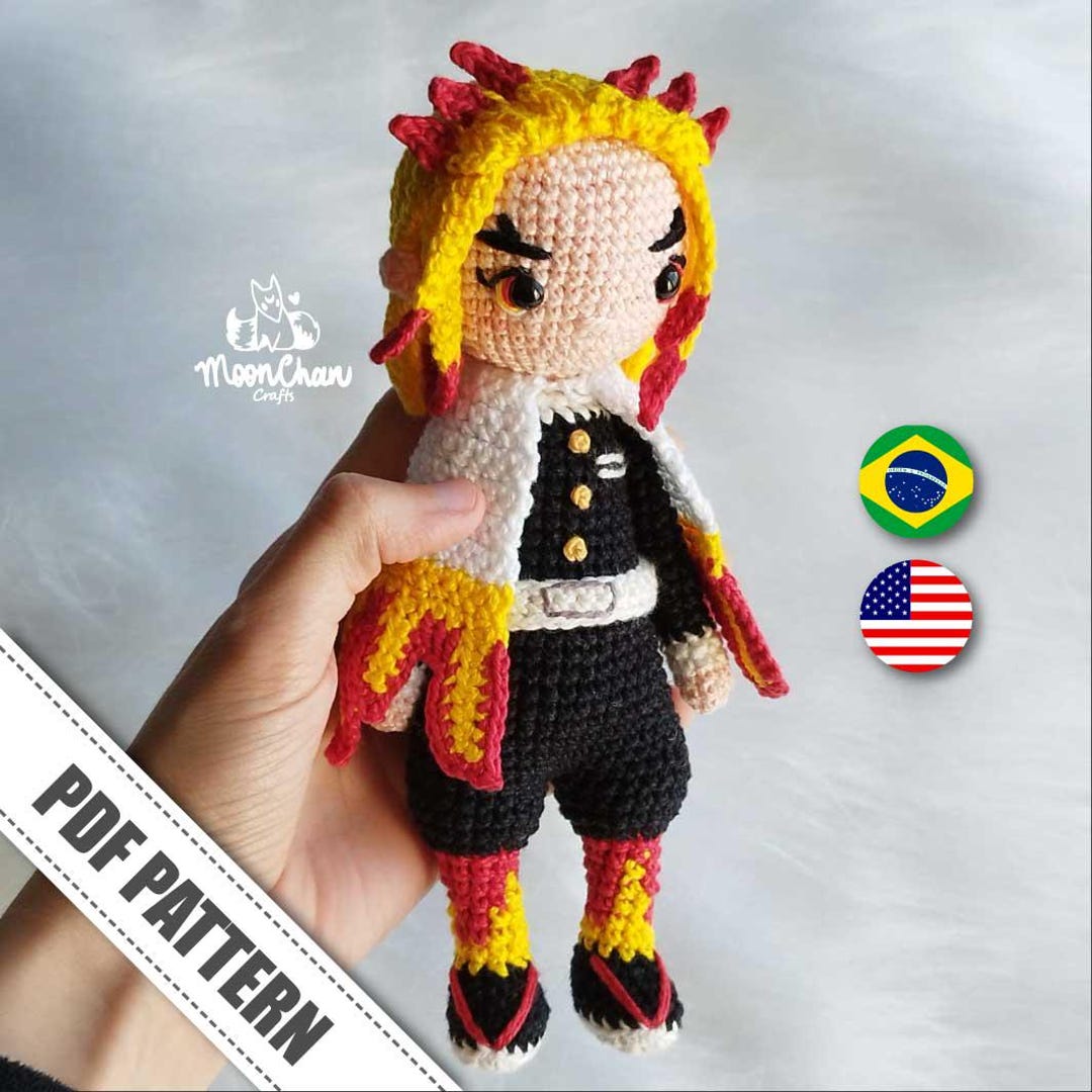 Rengoku Amigurumi Doll Crochet Pattern - PDF - Etsy