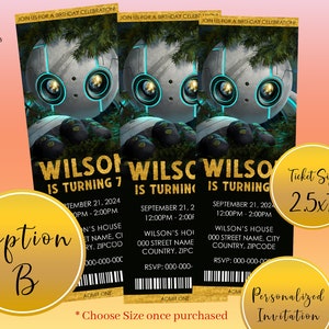 The Wild Robot Birthday Invitation, the Wild Robot Movie Ticket, the ...