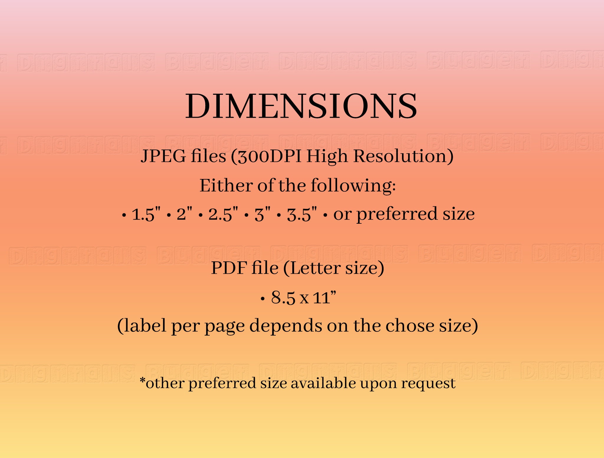 Custom Round Labels, Custom Printable Round Labels, Custom Digital ...