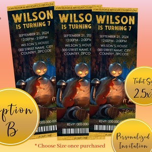 The Wild Robot Birthday Invitation, the Wild Robot Movie Ticket, the ...