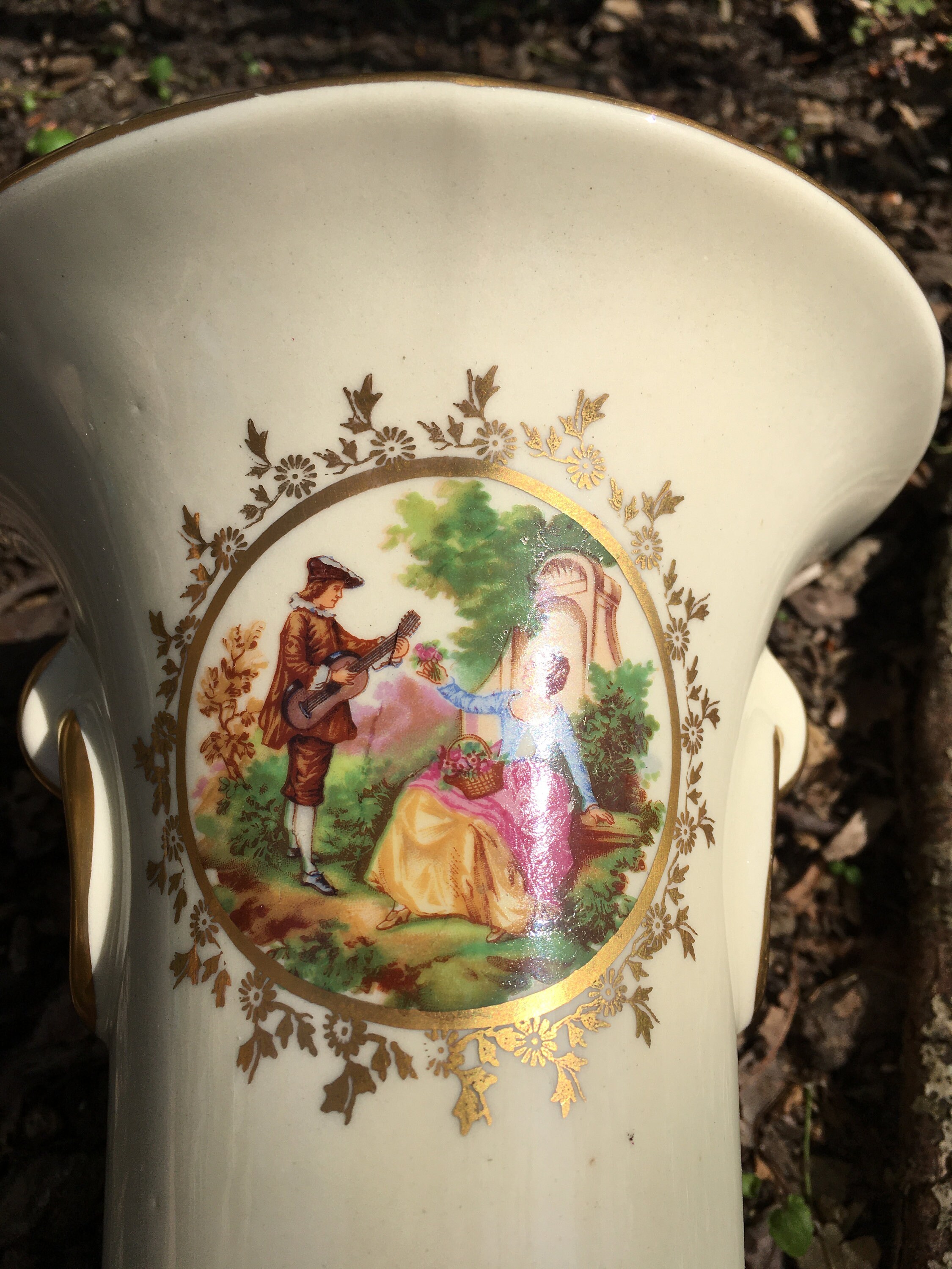 Vintage Outlander Era Minstrel and Lady Colonial Princeton Vase - Etsy