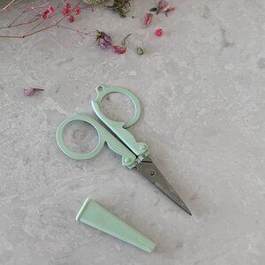 Small Folding Scissors - Travel - Korean Stationary - Sewing ...