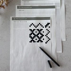 Weaving Project Planner With Weaving Grid | Graph Paper Bundle ...