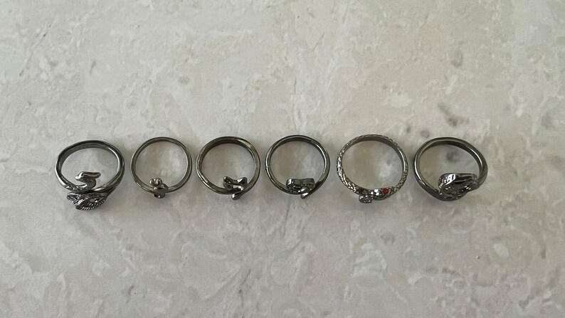 Set of 2 Black - Yarn Tension Ring for Knitting or Crochet- Adjustable ...