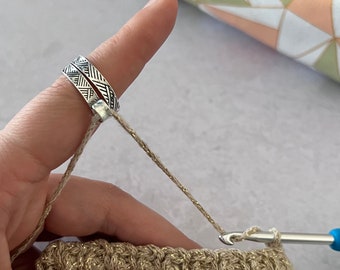 Fyberring, Yarn Guide Ring, Tension Ring, Crochet Ring, Knitting Ring ...