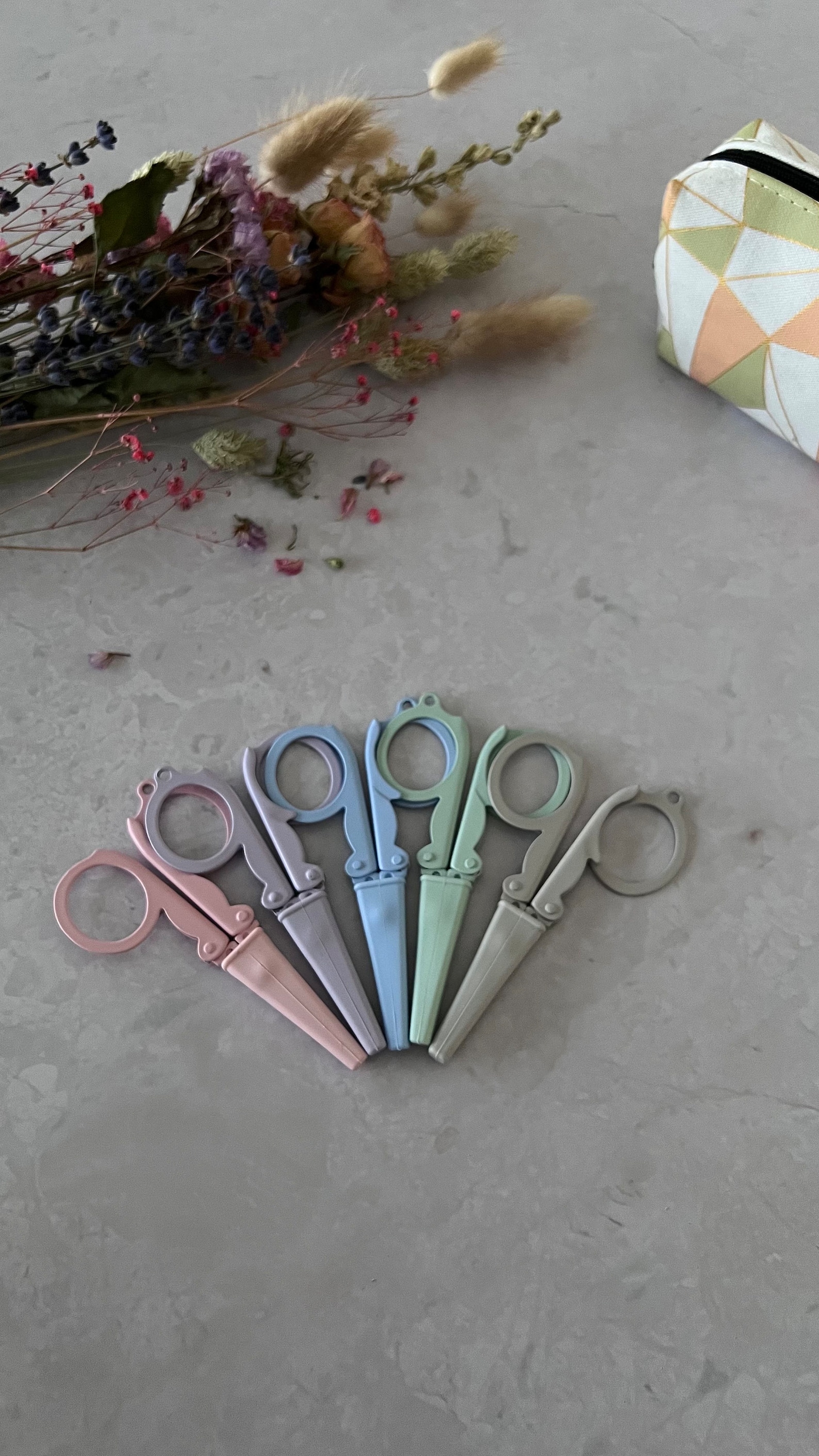 Small Folding Scissors - Travel - Korean Stationary - Sewing ...