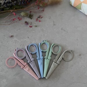 Small Folding Scissors - Travel - Korean Stationary - Sewing ...