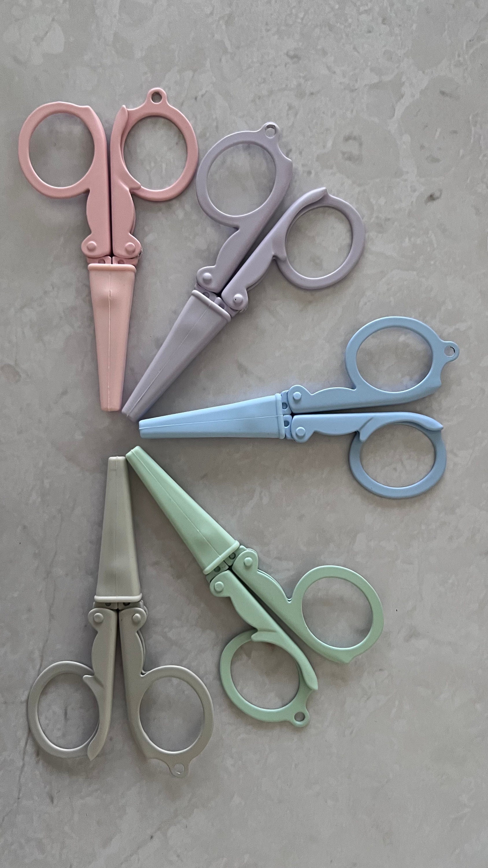 Small Folding Scissors - Travel - Korean Stationary - Sewing ...