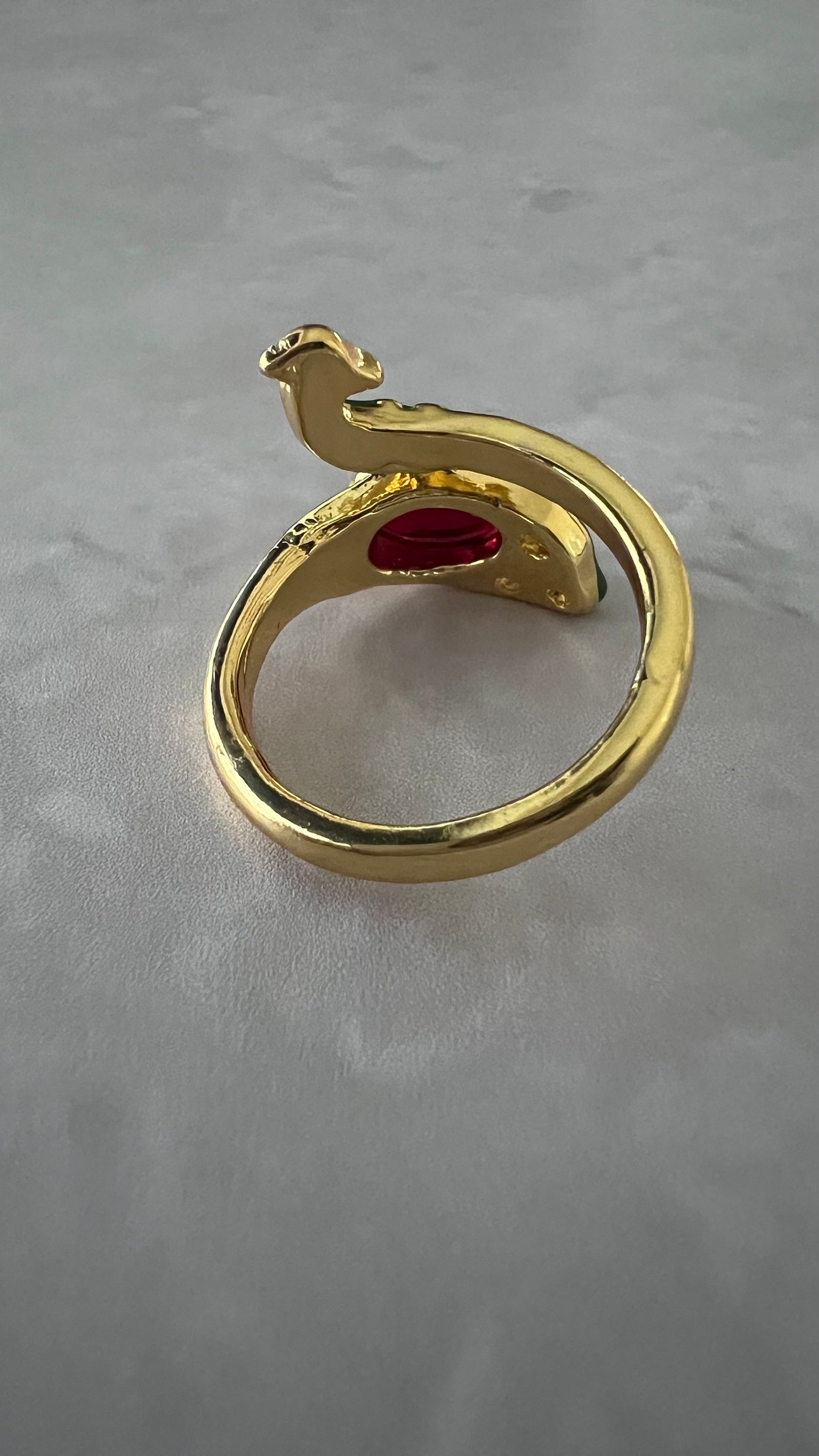 Peacock Yarn Tension Ring for Knitting or Crochet- Adjustable - Yarn ...