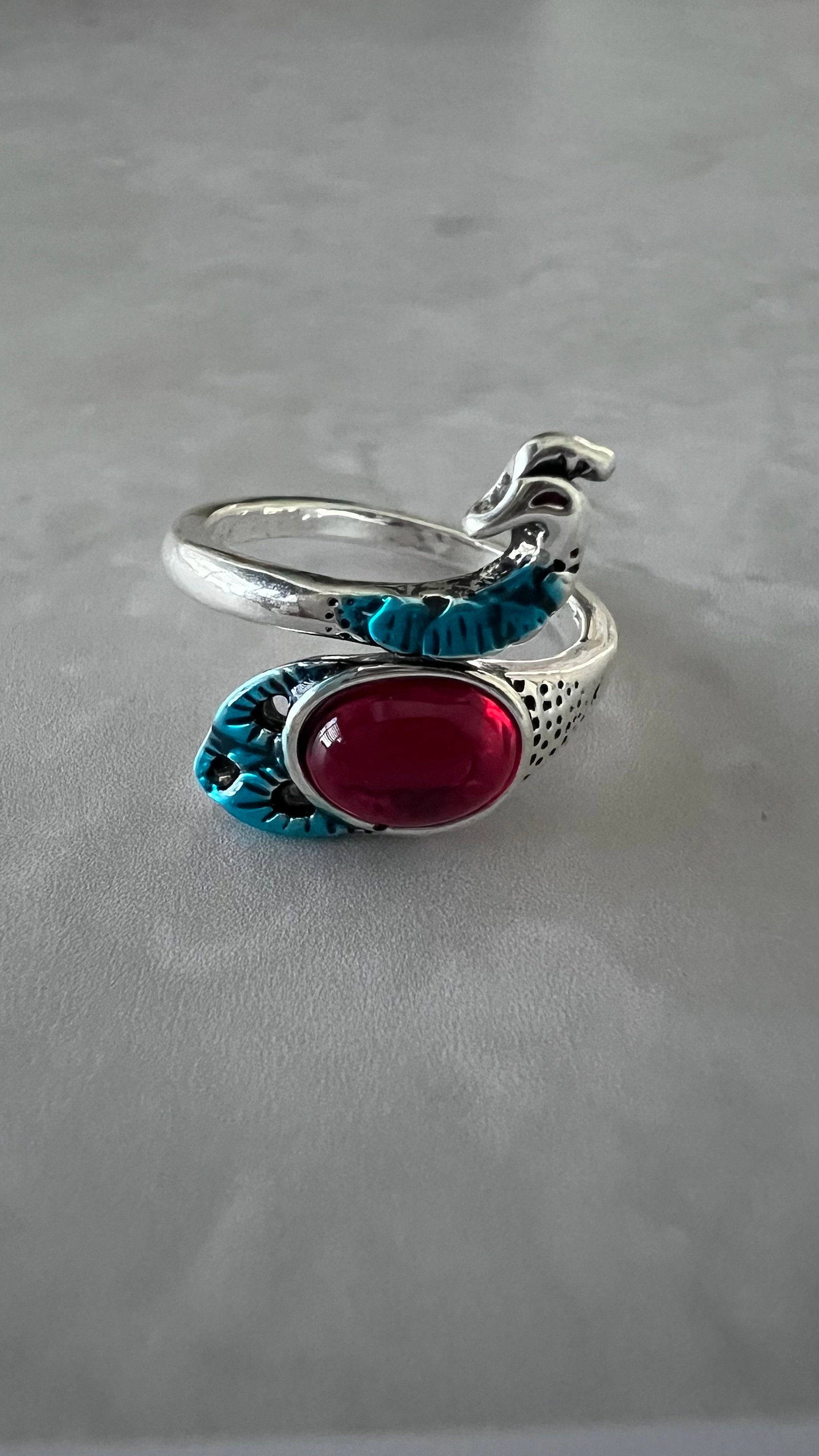 Peacock Yarn Tension Ring for Knitting or Crochet Adjustable - Etsy