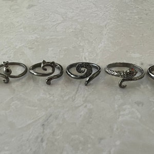 Set of 2 Black - Yarn Tension Ring for Knitting or Crochet- Adjustable ...