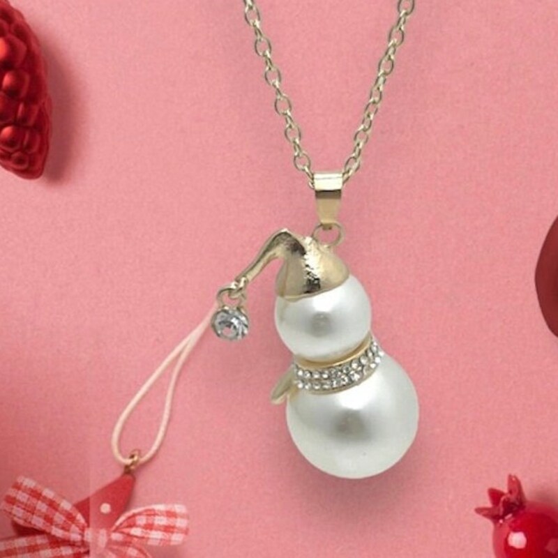 Snowman Necklace - Etsy