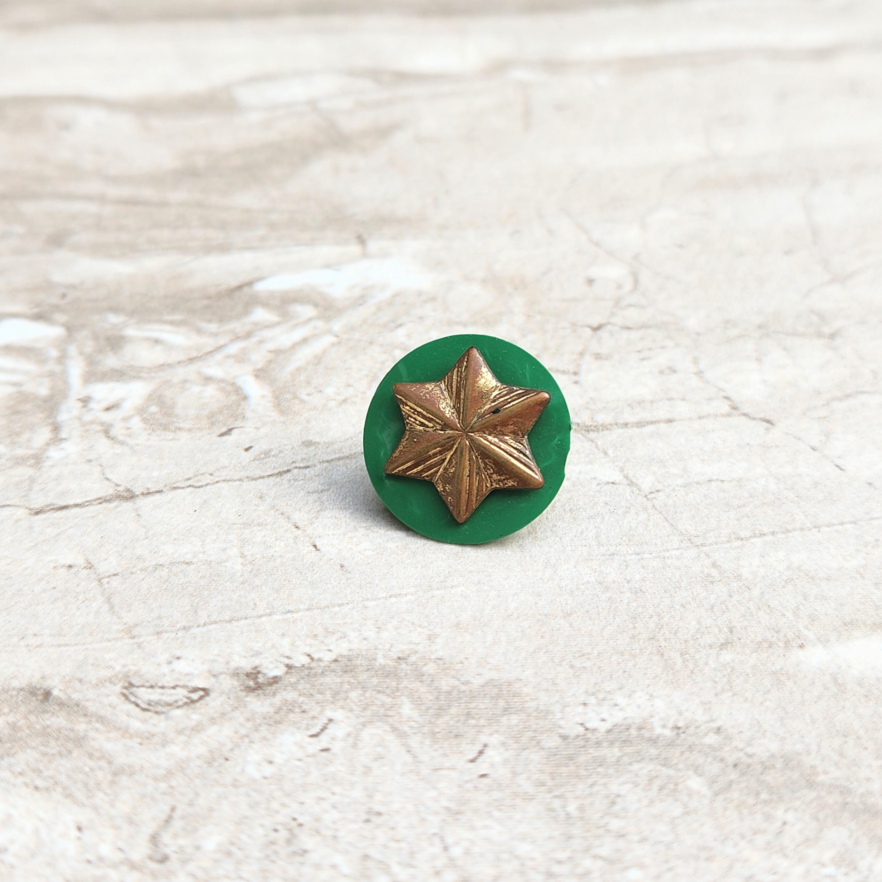 Vintage Girl Scout Pin Gold Star Pin 6 Point Star Vintage - Etsy
