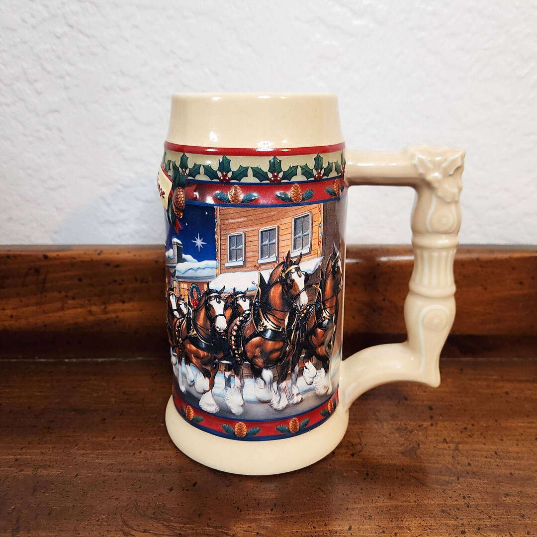 Budweiser Holiday Stein - Old Towne Holiday - 2003 Collector Series ...
