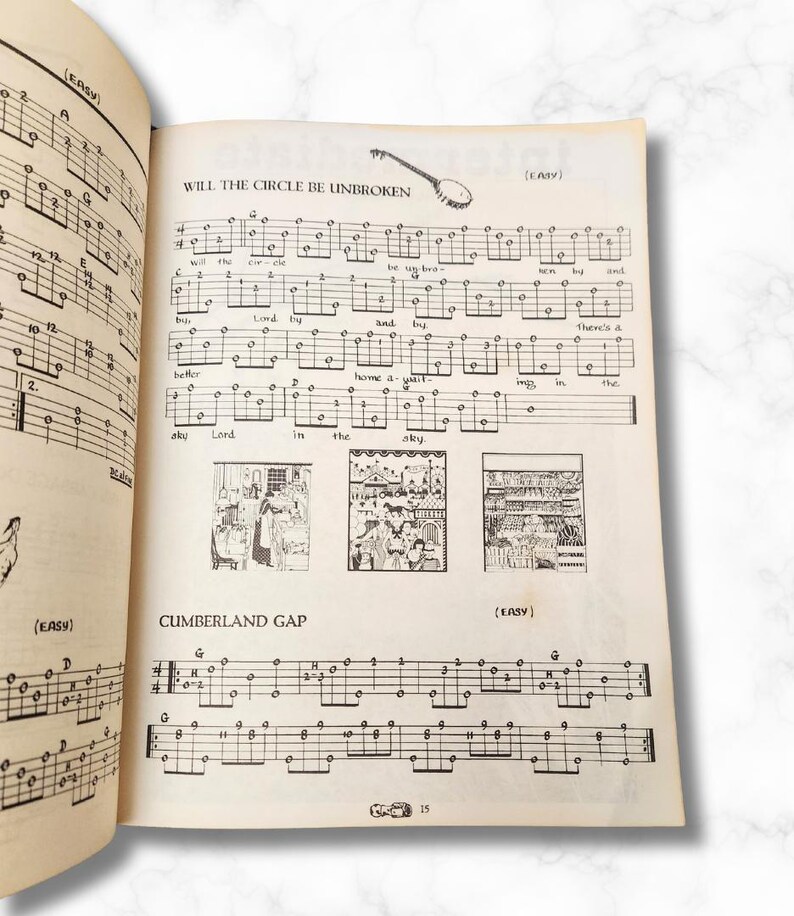 Natural Style No Preservatives 5 String Banjo Music Book 1980, Vintage ...