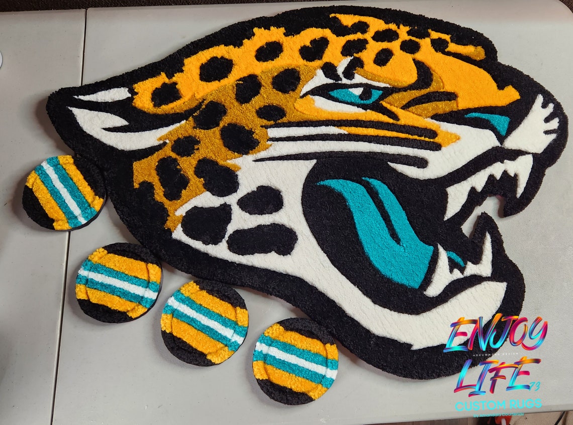 The Custom Rugs Queen | Jacksonville Jaguars Custom Tufted Rug & Custom ...