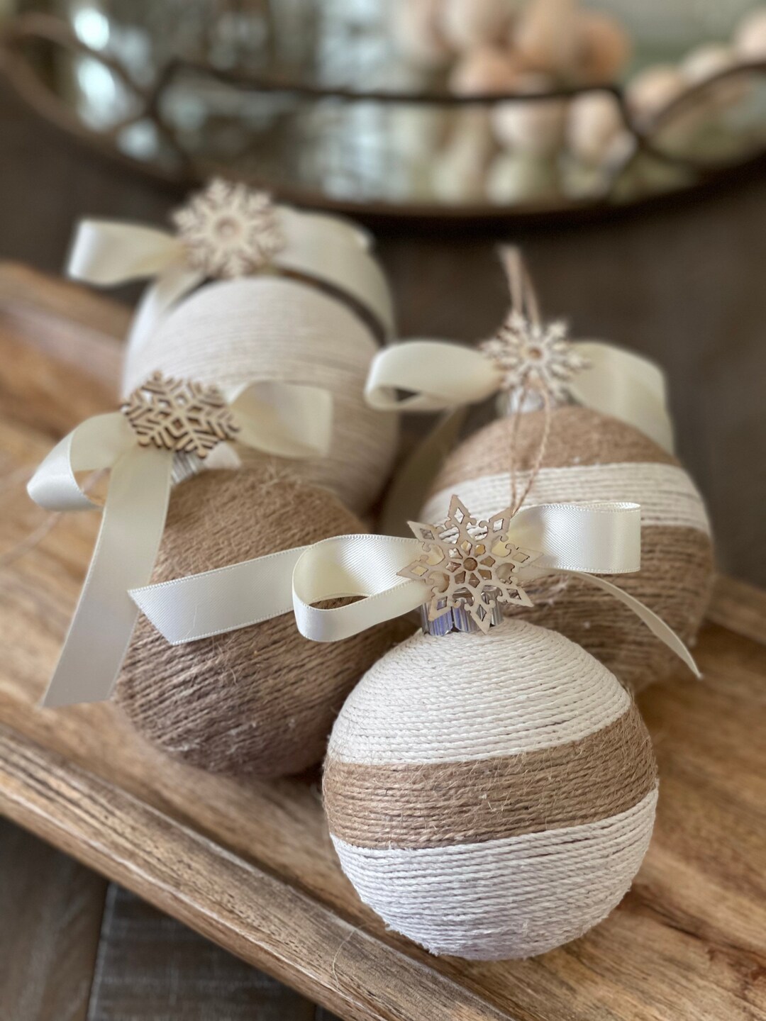 Christmas Ball Ornaments Set of 4 - Etsy