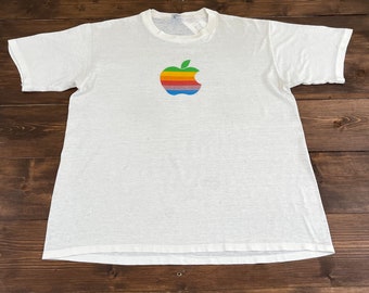 Vintage Apple Logo Shirt - Etsy
