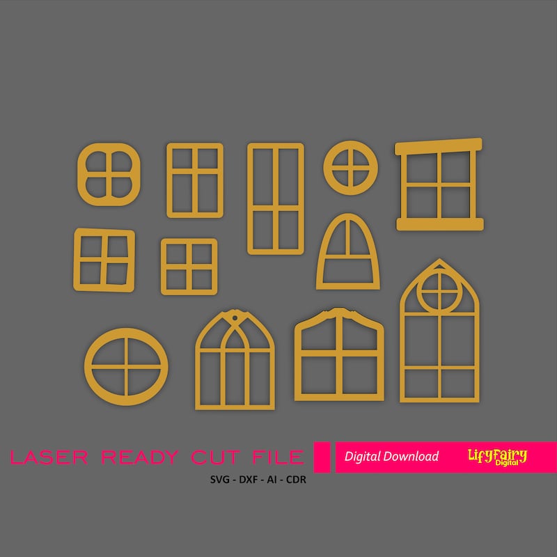 House Windows Svg - Etsy