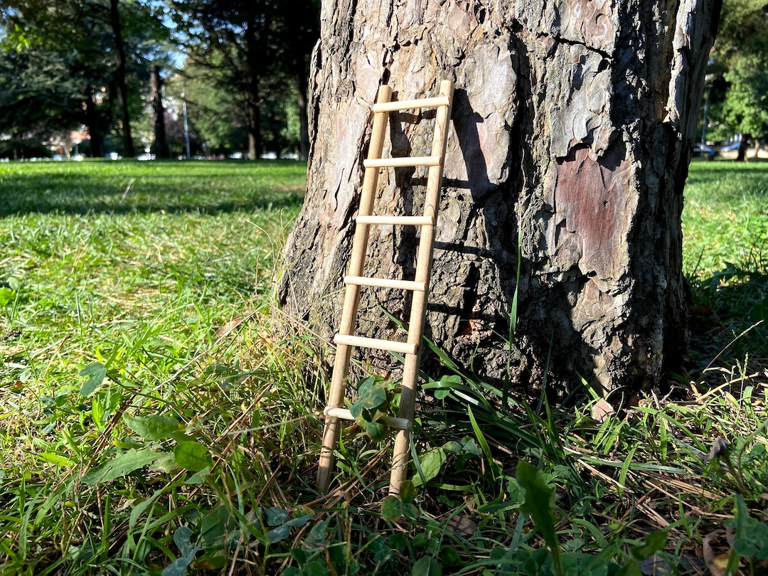 Fairy Door Ladder, Miniature Ladder Wooden, Fairy Ladder, Fairy Door ...