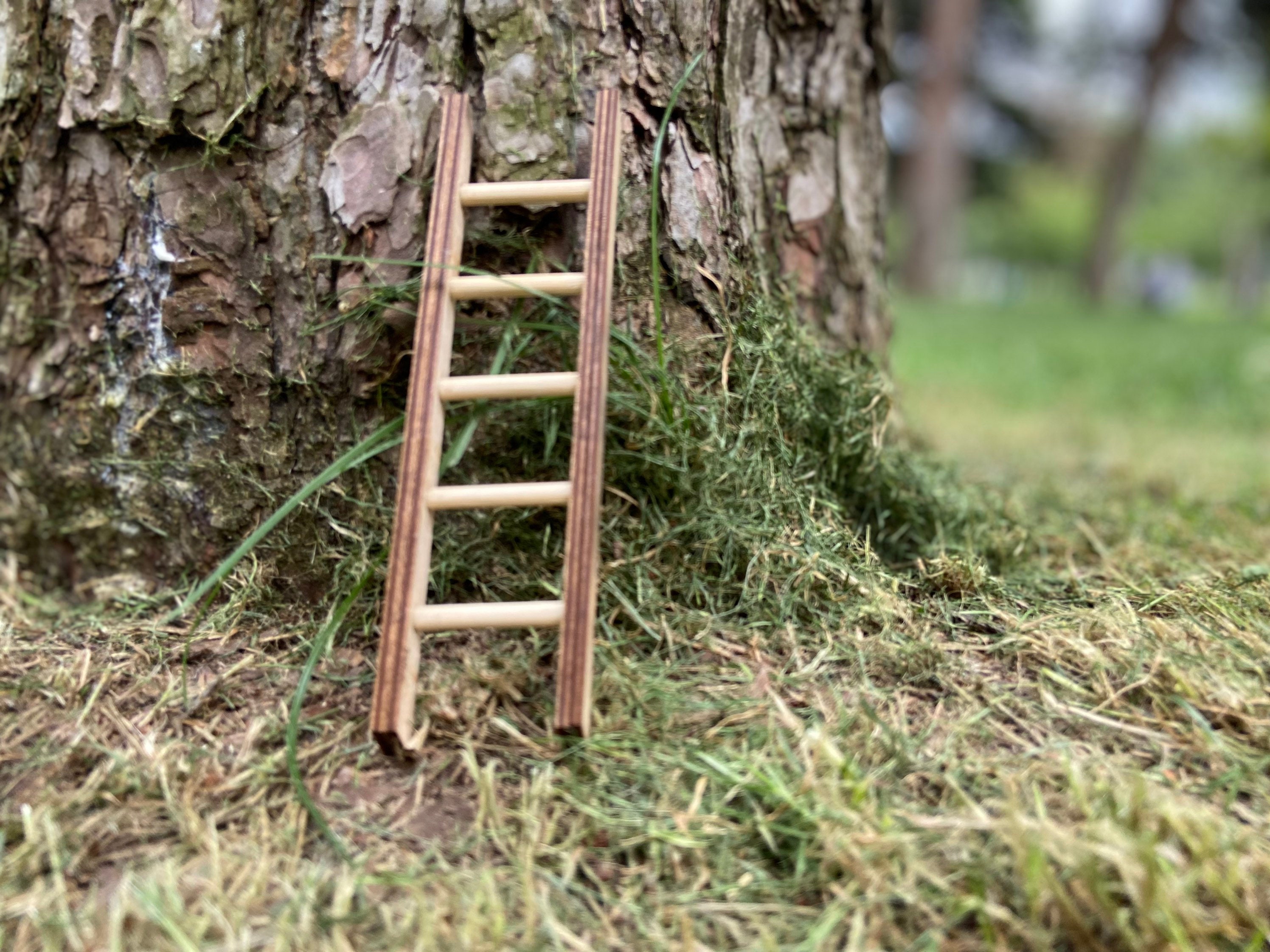 Fairy Door Ladder, Miniature Ladder Wooden, Fairy Ladder, Fairy Door ...