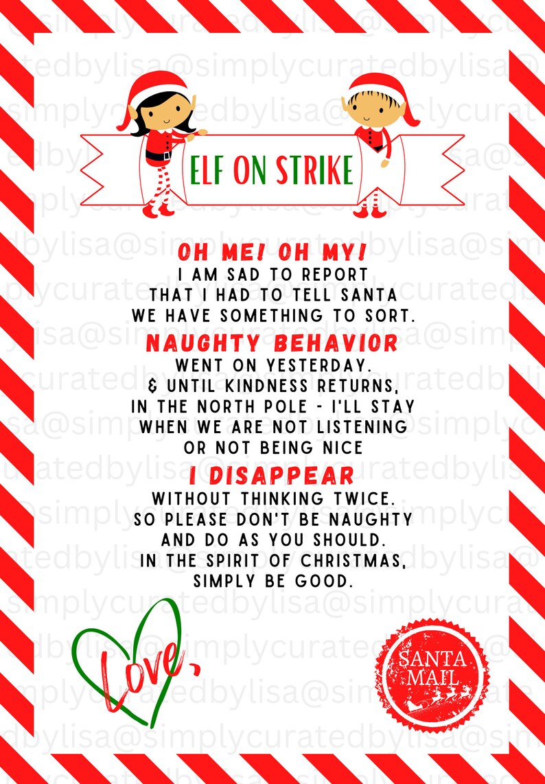 Elf on Strike & Elves on Strike | 2 Files | Multiple Elves | Strike ...