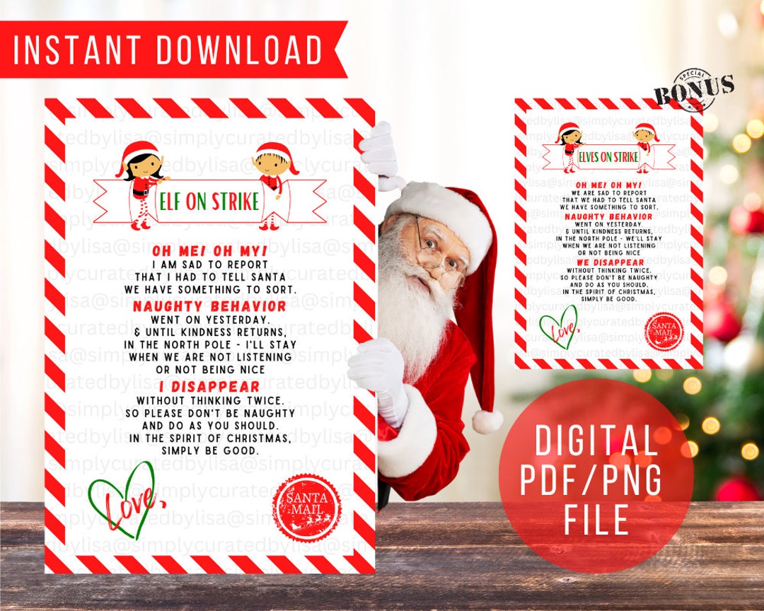 Elf on Strike & Elves on Strike | 2 Files | Multiple Elves | Strike ...