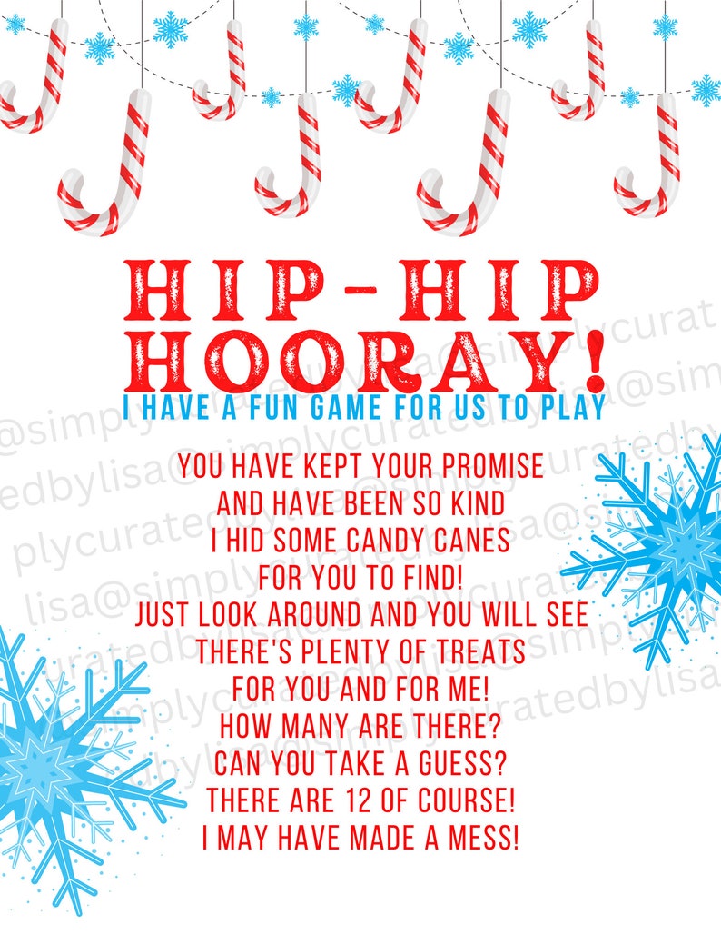Candy Cane Elf Game | Elf Games | Hide and Seek | Find the Candy Canes ...