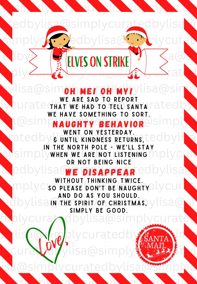 Elf on Strike & Elves on Strike | 2 Files | Multiple Elves | Strike ...