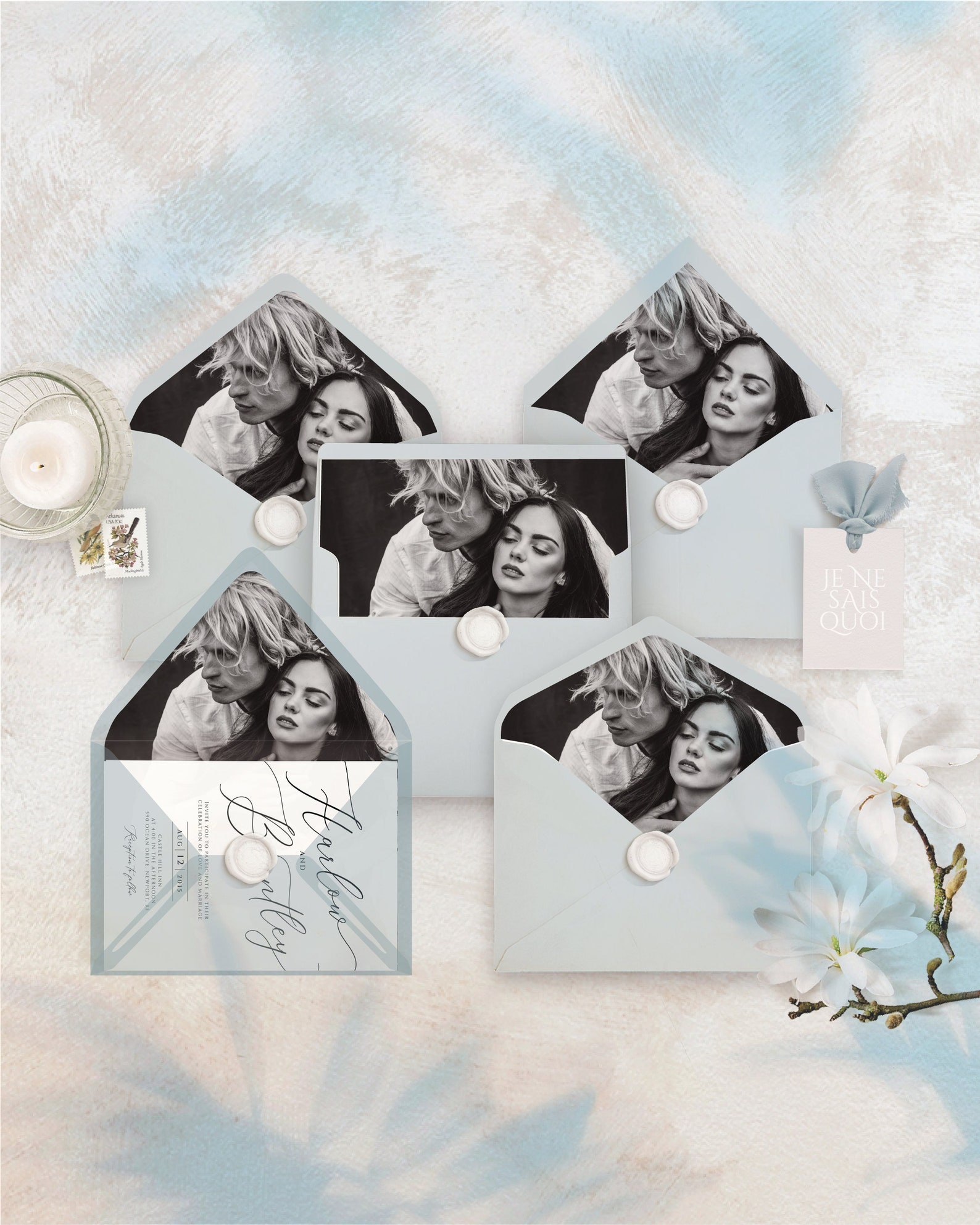 Photo Envelope Liner Template, Wedding Envelope Liner, A7 Envelope ...