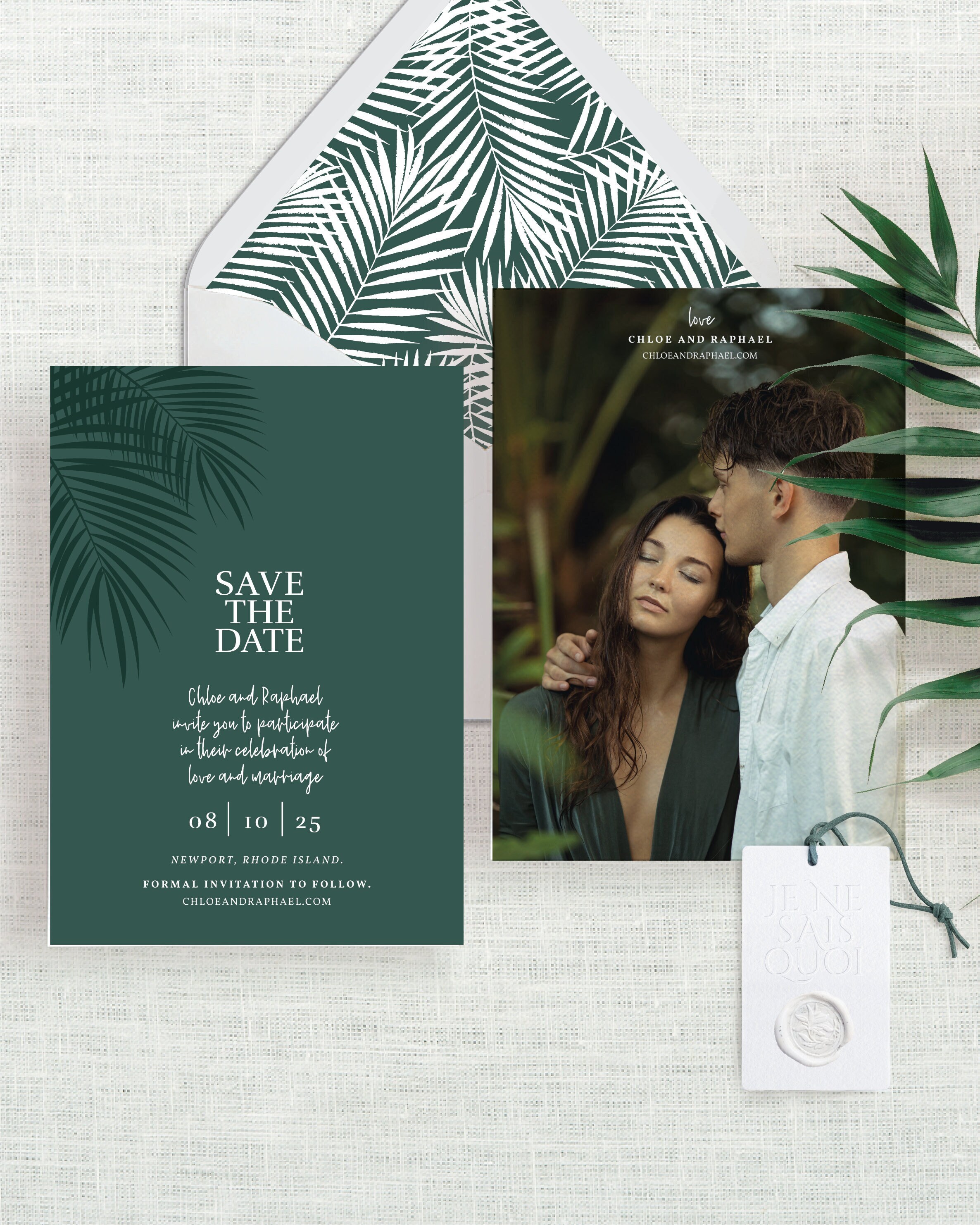 Tropical Save the Date Template Palm Tree Save the Date - Etsy