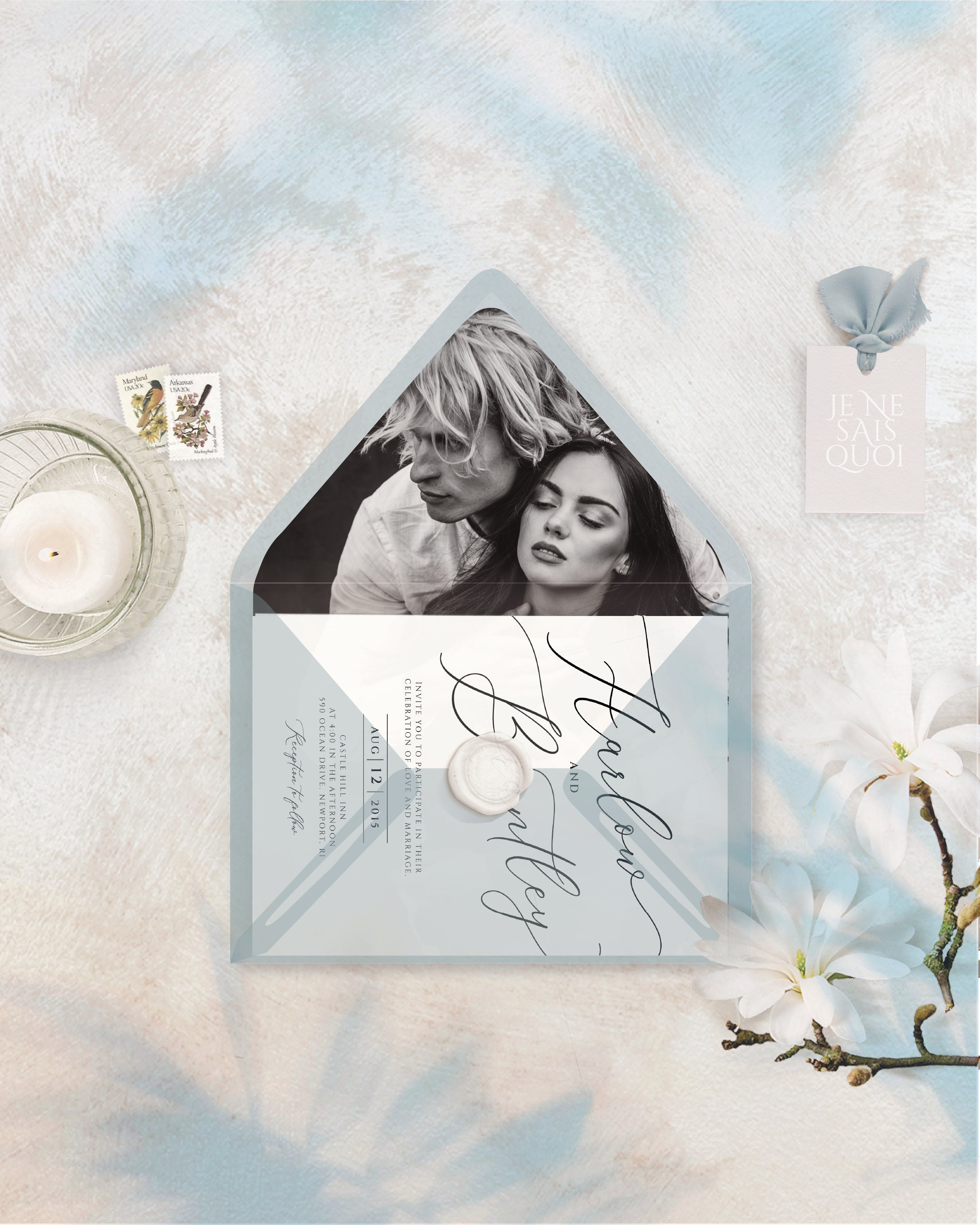 Photo Envelope Liner Template, Wedding Envelope Liner, A7 Envelope ...