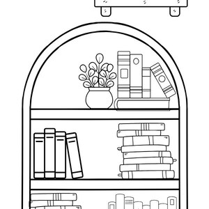 Printable Bookshelf Bookmark, Reading Habit Tracker Bookmark, Bookshelf ...