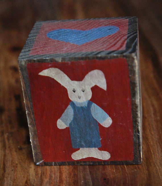 Decorative Wooden Blocks Americana Wooden Blocks Vintage | Etsy