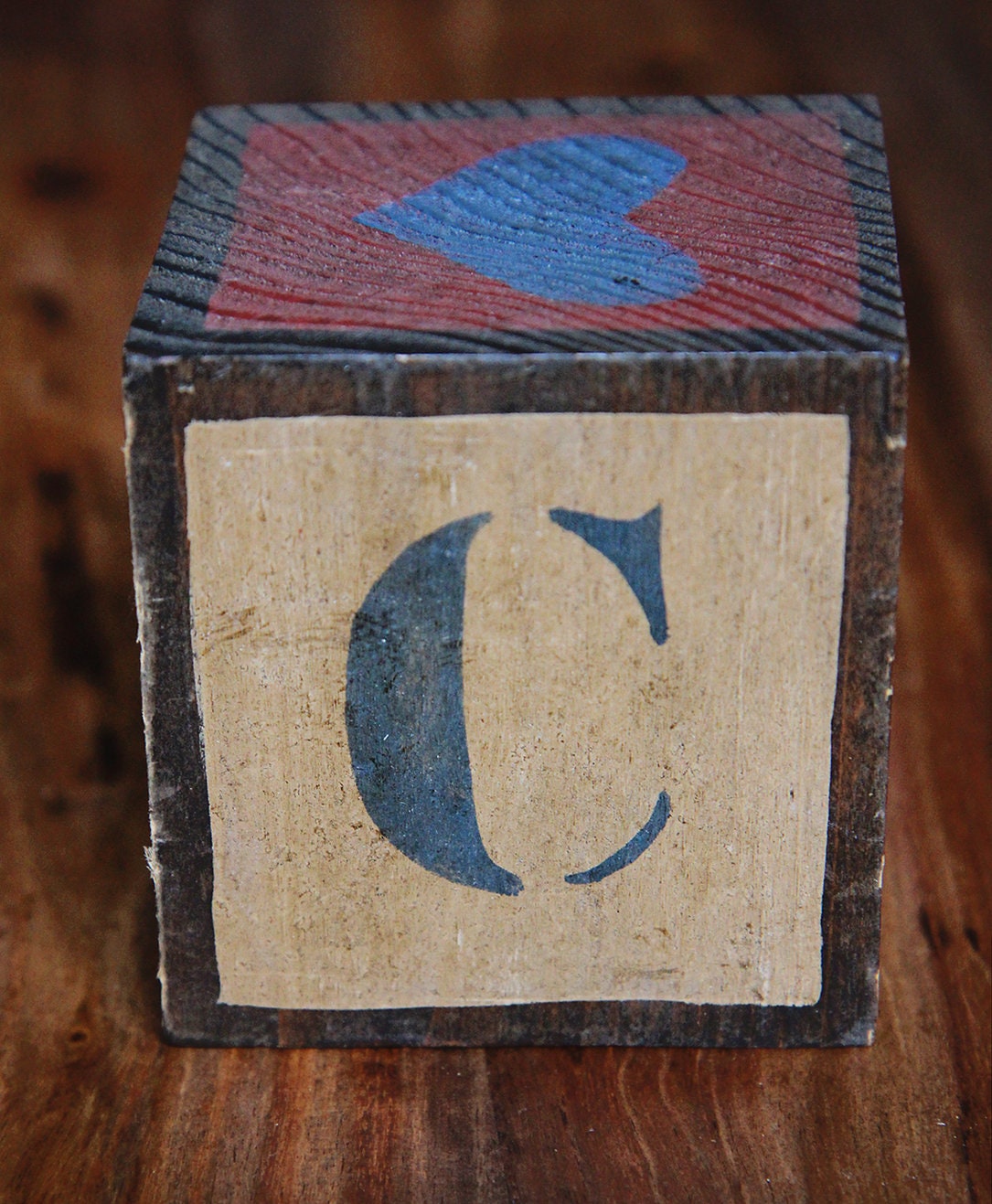 Decorative Wooden Blocks, Americana Wooden Blocks, Vintage Nursery ...